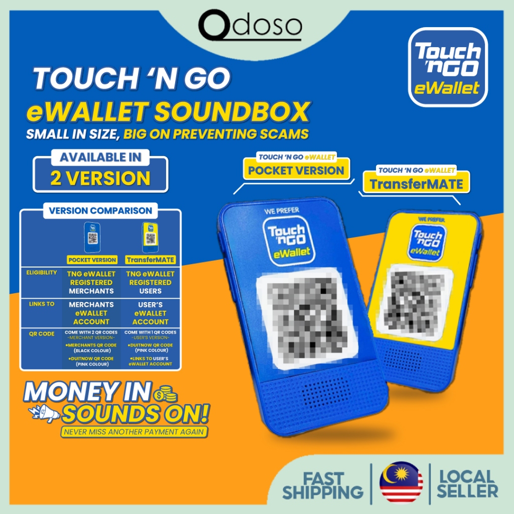【Ready Stock】TnG Soundbox TransferMATE & TnG Soundbox Pocket Version ...