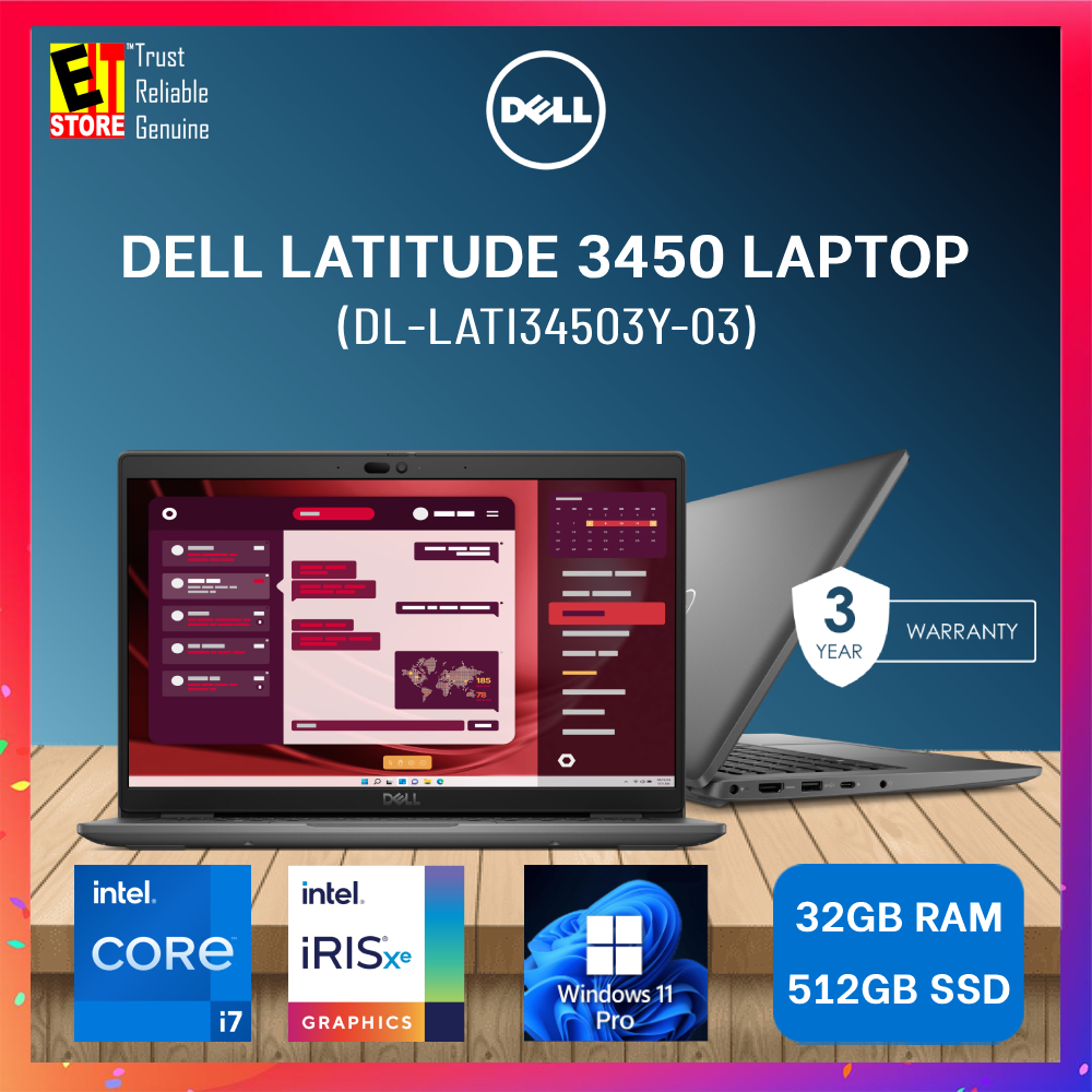 Dell Latitude 3450 (i7-1355U/16GB/512GB SSD/Intel Iris Xe/14.0" FHD IPS ...