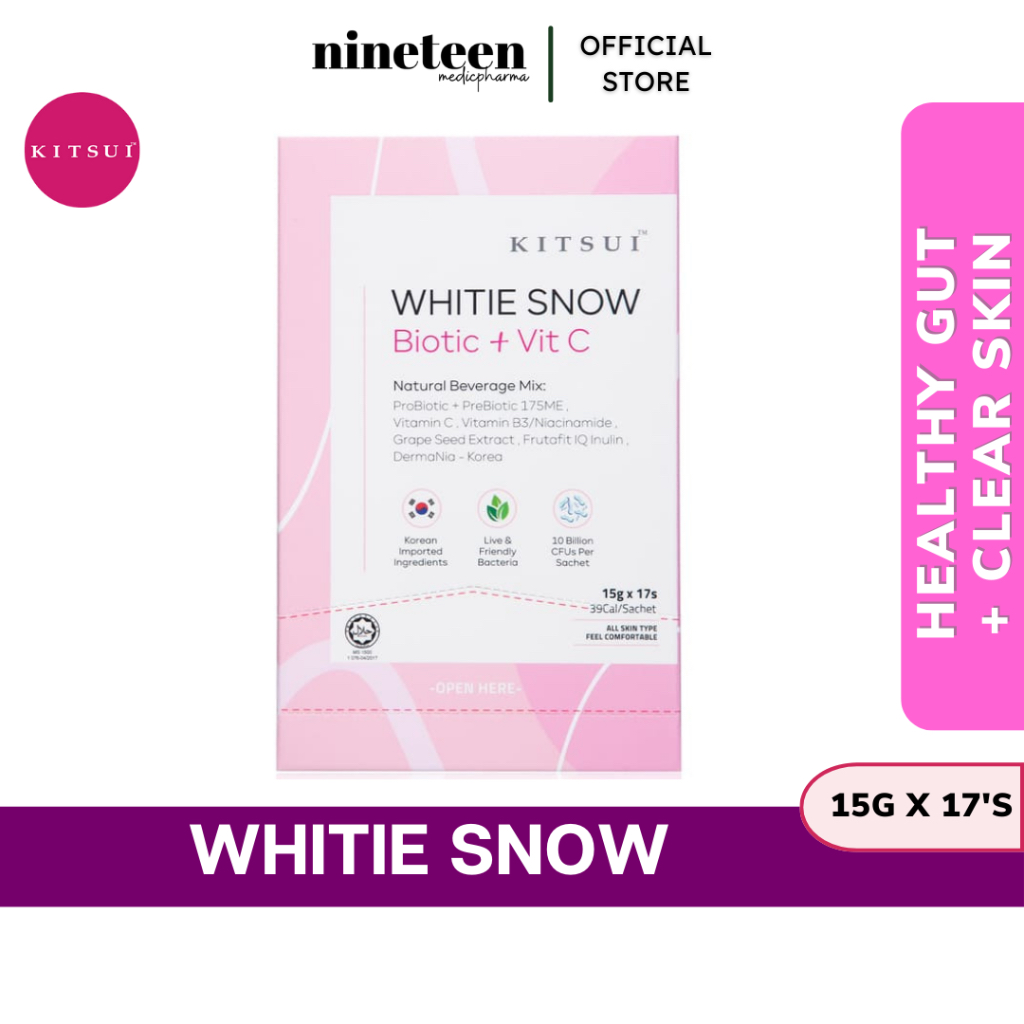 KITSUI Whitie Snow Probiotic + PreBiotic + Vitamin C | Shopee Malaysia