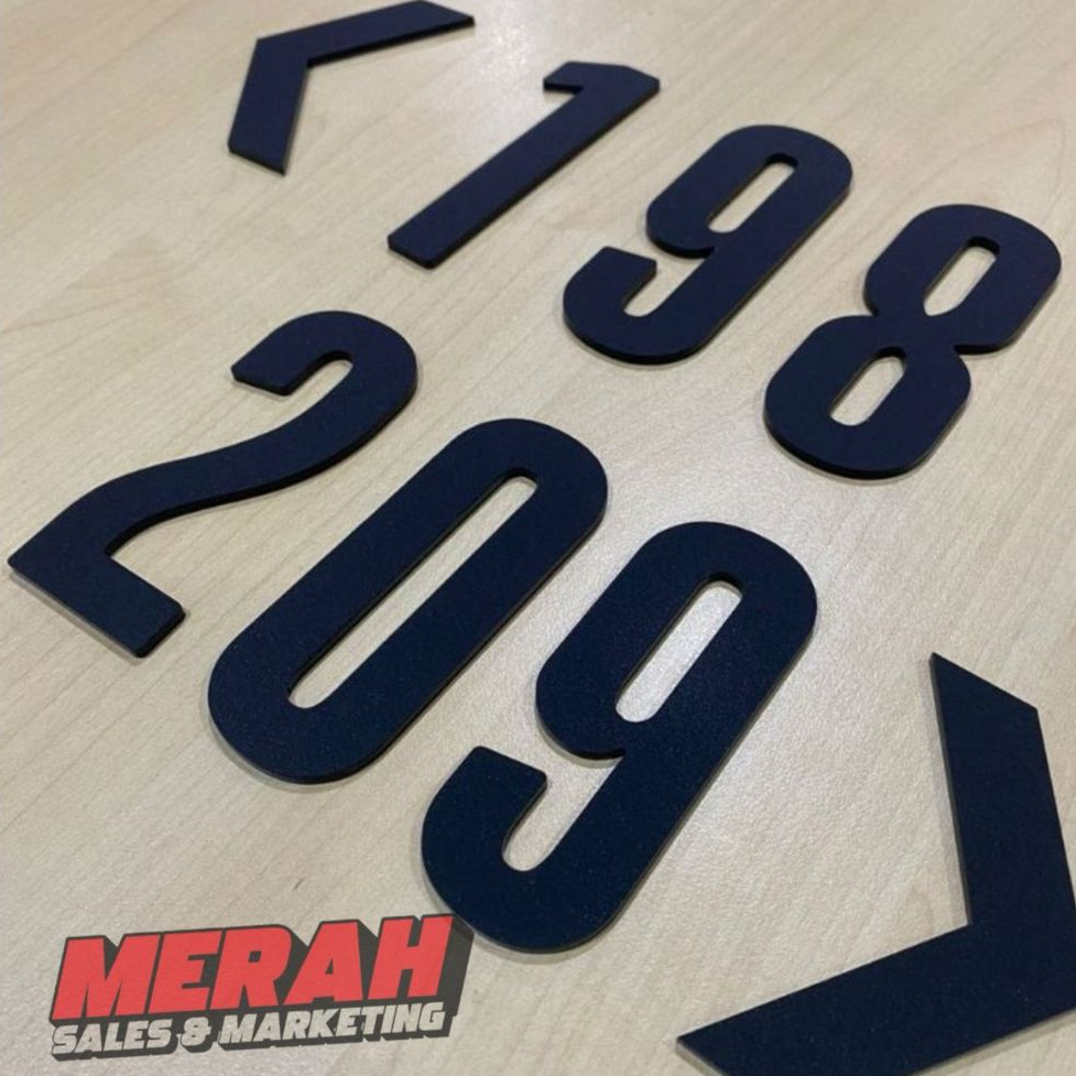 Acrylic House Number Plate ( MATTE ) / Nombor Plat rumah Acrylic matte ...