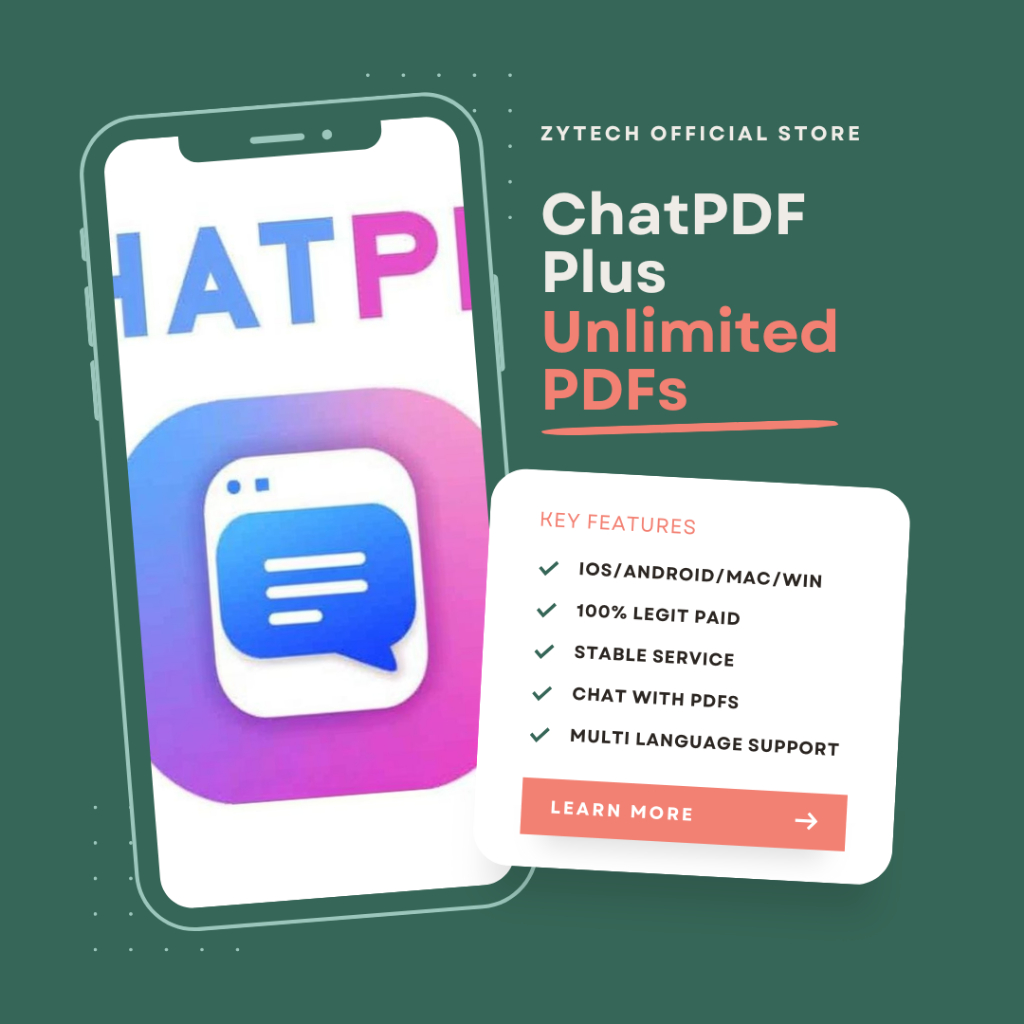 𝐅𝐀𝐒𝐓 𝐃𝐄𝐋𝐈𝐕𝐄𝐑𝐘⚡️ChatPDF Plus | Unlimited PDFs | Chat With Your Pdfs | Summarizer | Shopee Malaysia