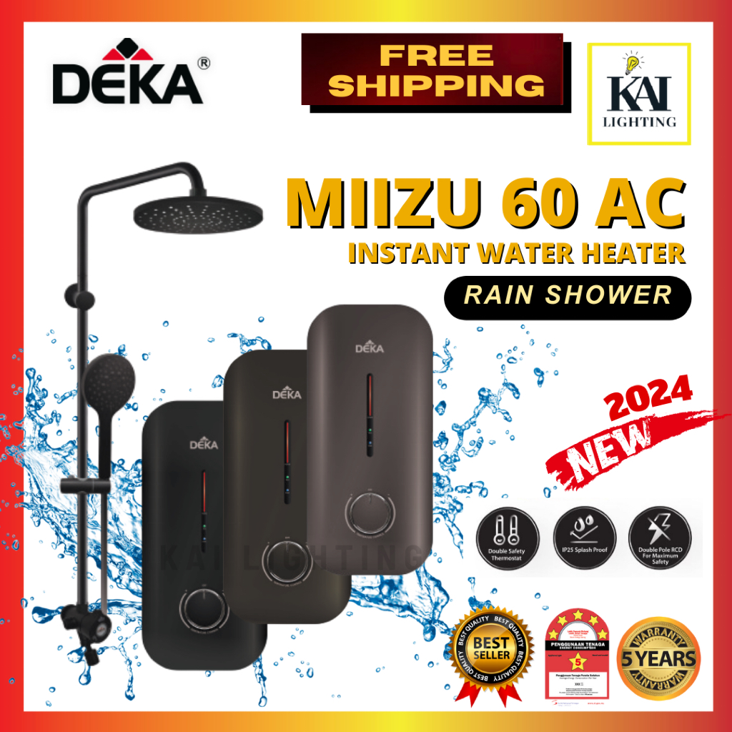 🔥2024 NEW MODEL🔥DEKA MIIZU 60 30N AC Inverter Pump Instant Heat Water ...