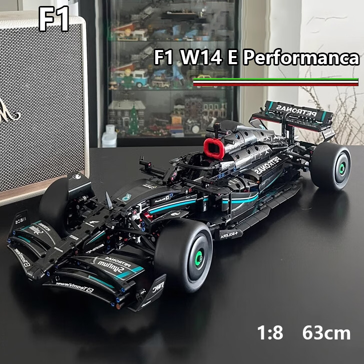 Building Block Toys Mercedes Amg F1 Bricks W14 E Performance Sports Car ...
