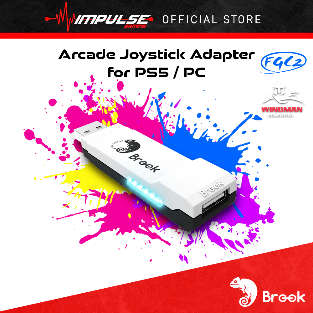 Brook PS5 Adapter - Wingman FGC2 Converter, Arcade Joystick Adapter ...