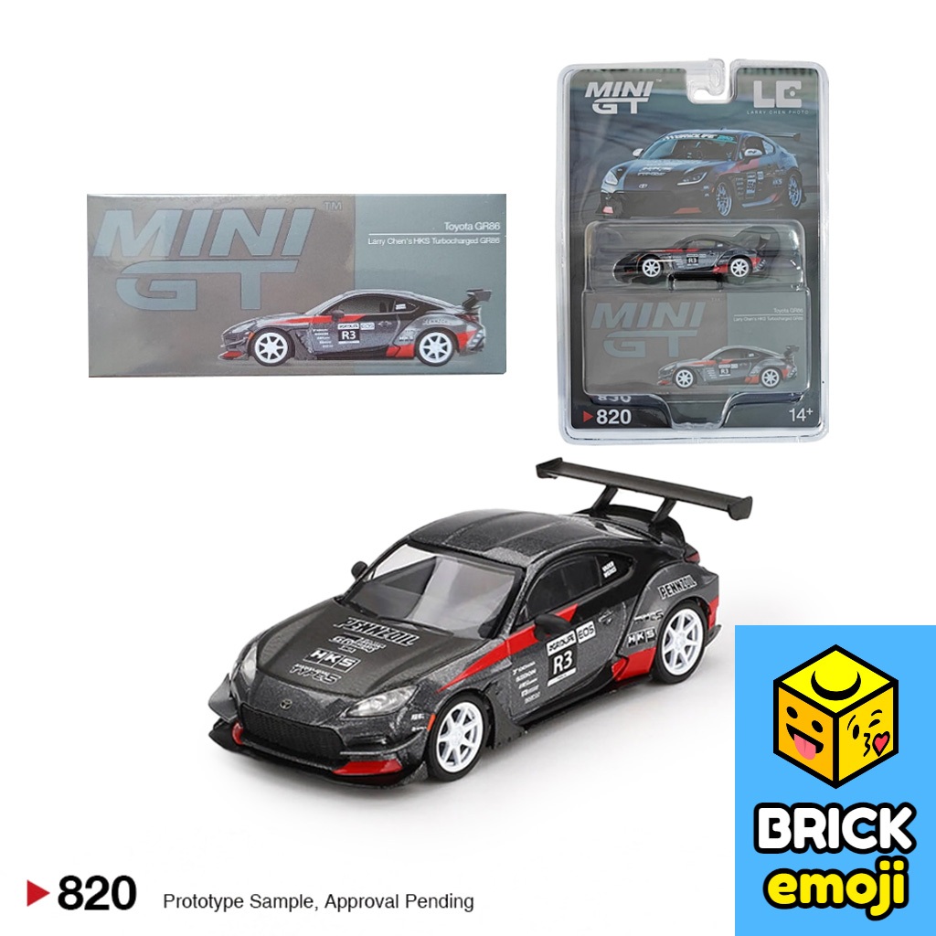 Mini GT 820 Toyota GR86 Larry Chen's HKS Turbocharged GR86 LHD 1/64 ...