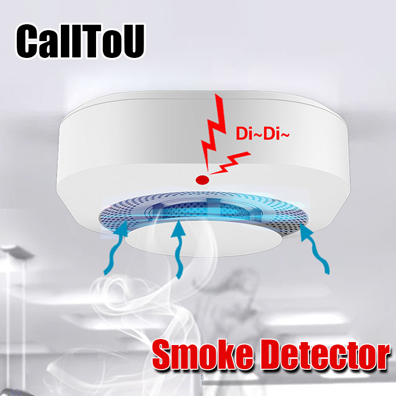 CallToU Wireless Smoke Detector penderia asap fire alarm rumah Sensor ...