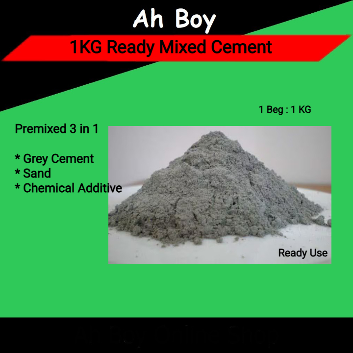 ( 1KG ) 3 in 1 Cement Ready Mixed | Simen Sedia Campur | Pre Mix ...