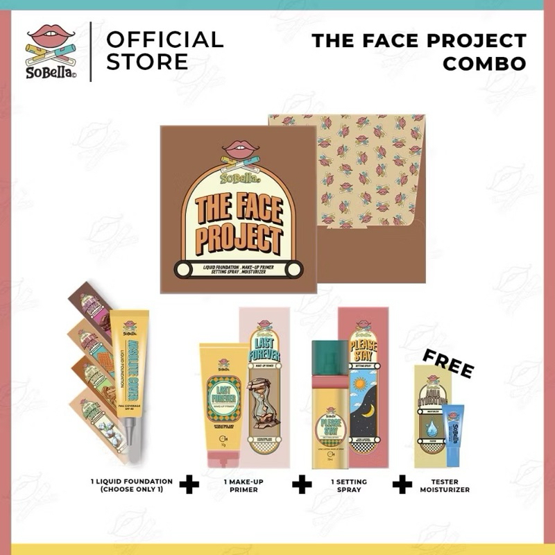 SOBELLA FOUNDATION LIQUID the face project & STICK ORIGINAL HQ | Shopee ...