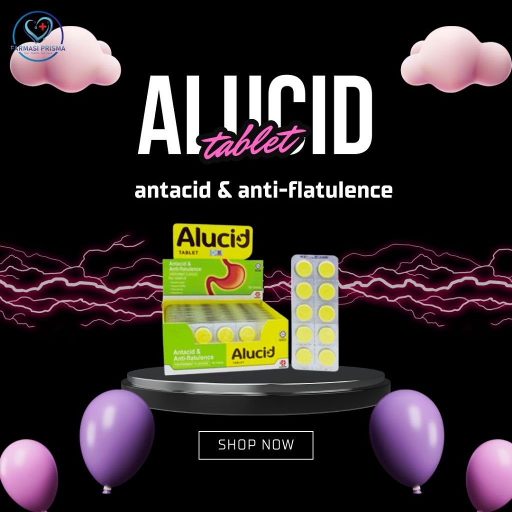 ALUCID TABLET 10'S / RELIEF OF GASTRIC PAIN / HEARTBURN [EXP : 11/2026 ...
