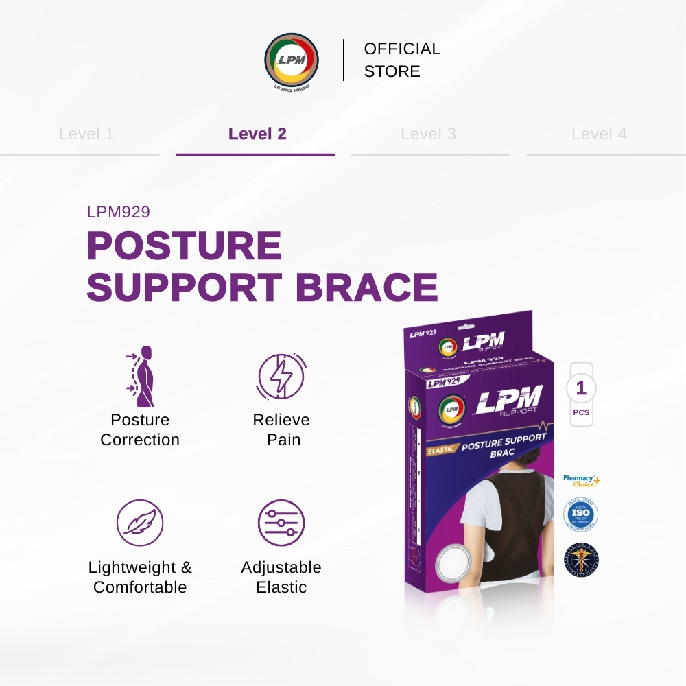 LPM Posture Support Brace 929 Adjustable Elastic Posture Corrector Help ...