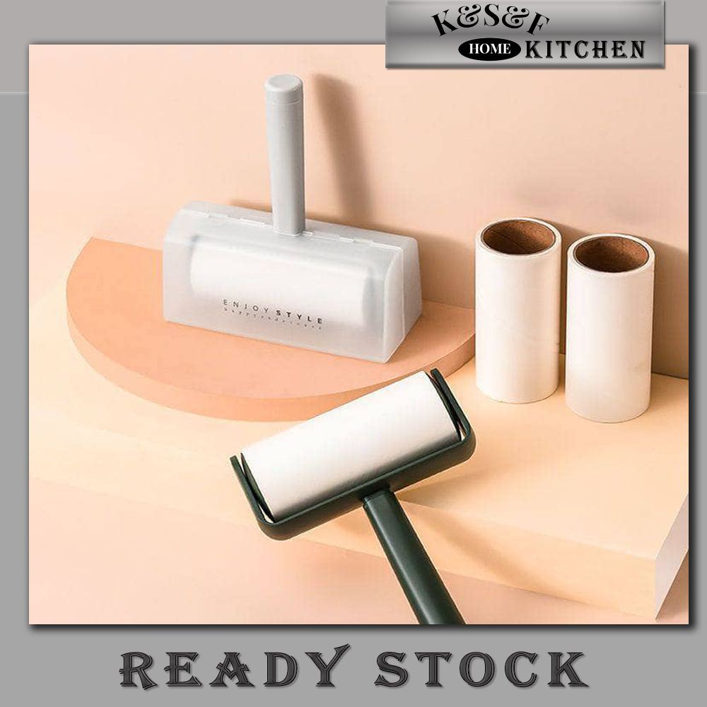 Roll Sticker Hair Device With Lid Handle Clothing Sticky Dust Sticky ...
