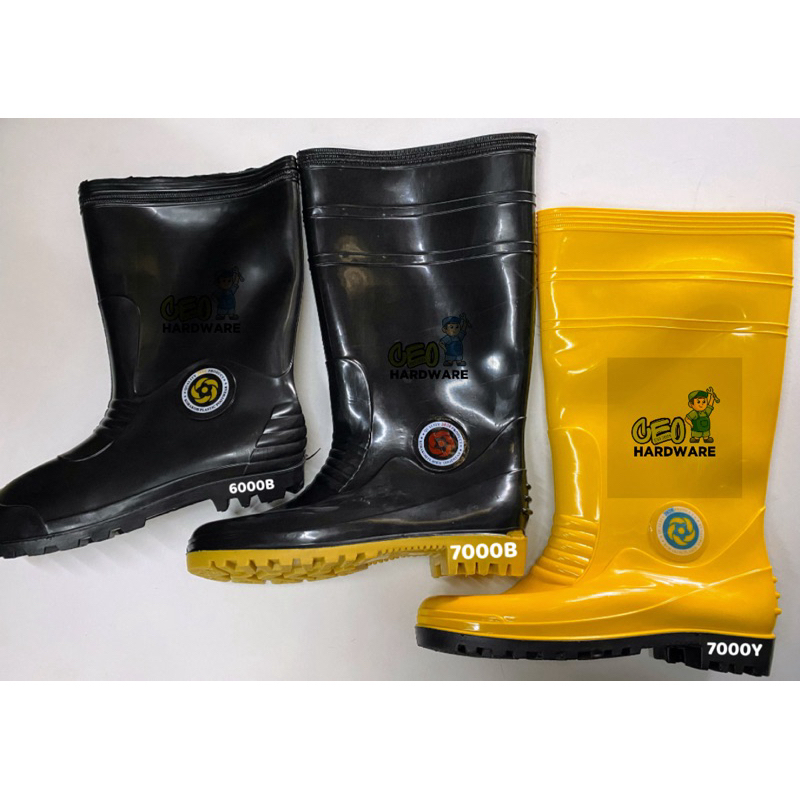 KORAKOH 6000B/7000B/7000Y Safety Rubber Boot/ Kasut Kebun/ Kasut Sawah ...