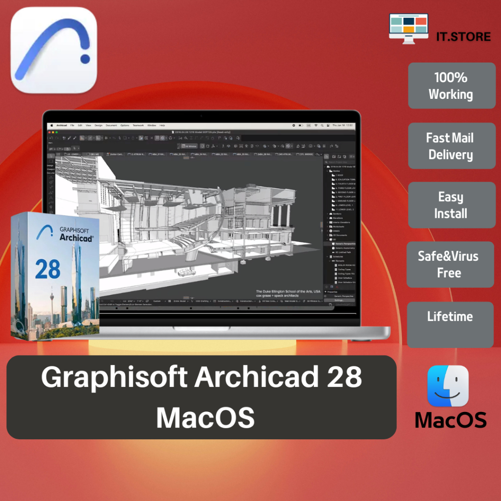 Graphisoft Archicad 28 MacOS – Advanced BIM for efficient architectural design, modeling ...