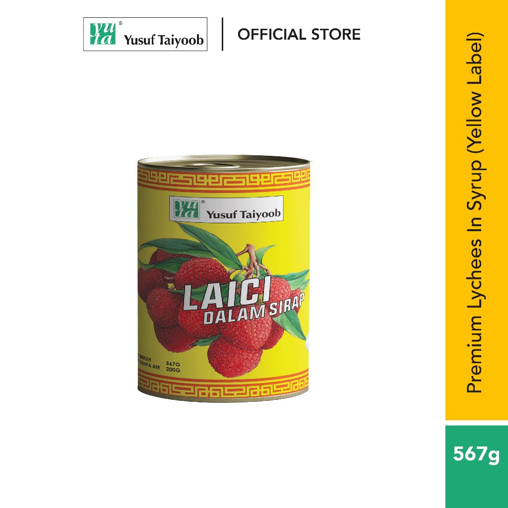 YUSUF TAIYOOB LAICI DALAM SIRAP 567GM (LABEL KUNING) - Canned Premium ...
