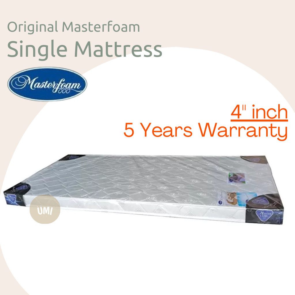 🇲🇾 🔥Masterfoam Mastercoil 🔥 4 Inch Coconut Fibre Mattress Single Size Mattress Tilam Tilam ...