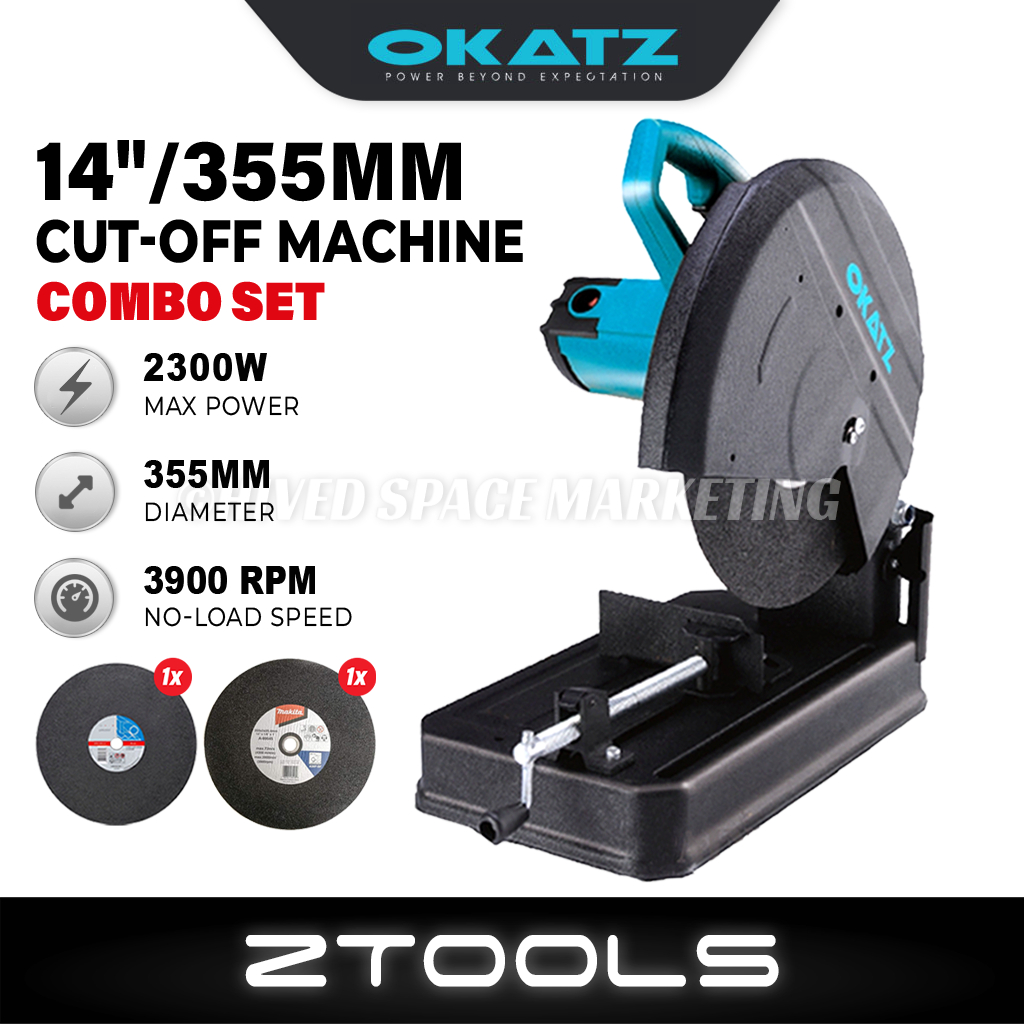 (Offer) Okatz 2300W/14" Cut Off Machine Mesin Potong Besi Aluminium ...