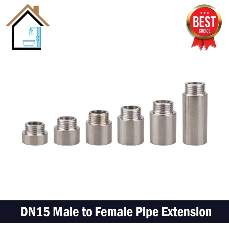 [L Series] DN15 SUS 201 Stainless Steel G 1/2 Male To Female Tap ...