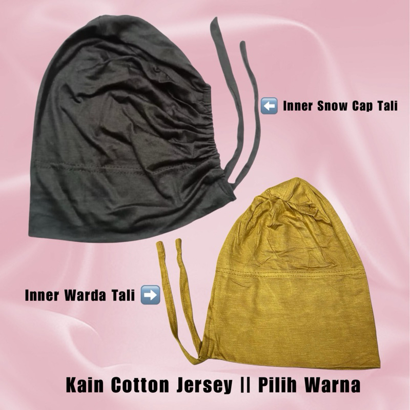Inner Warda Tali & Inner Snow Cap Tali Jersey🌸 Pilih Warna | Shopee ...