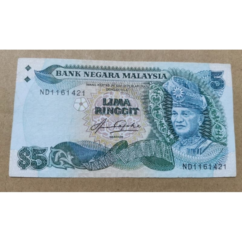 Offer M54 Banknote Malaysia Rm5 Siri 5 Flag Cross Last Prefix ND1161421 ...