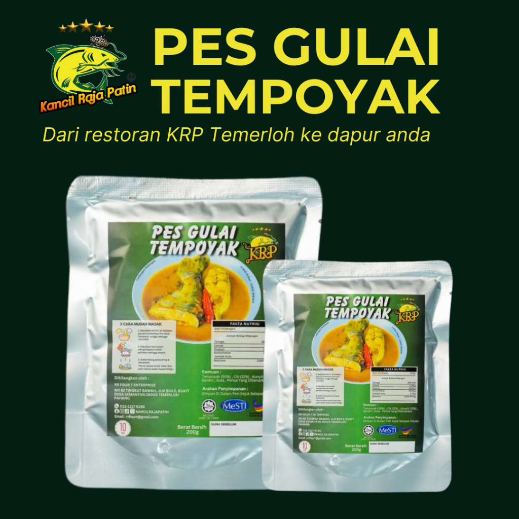 Pes Gulai Tempoyak KRP Kancil Raja Patin 200g 100g Ready To Cook ...