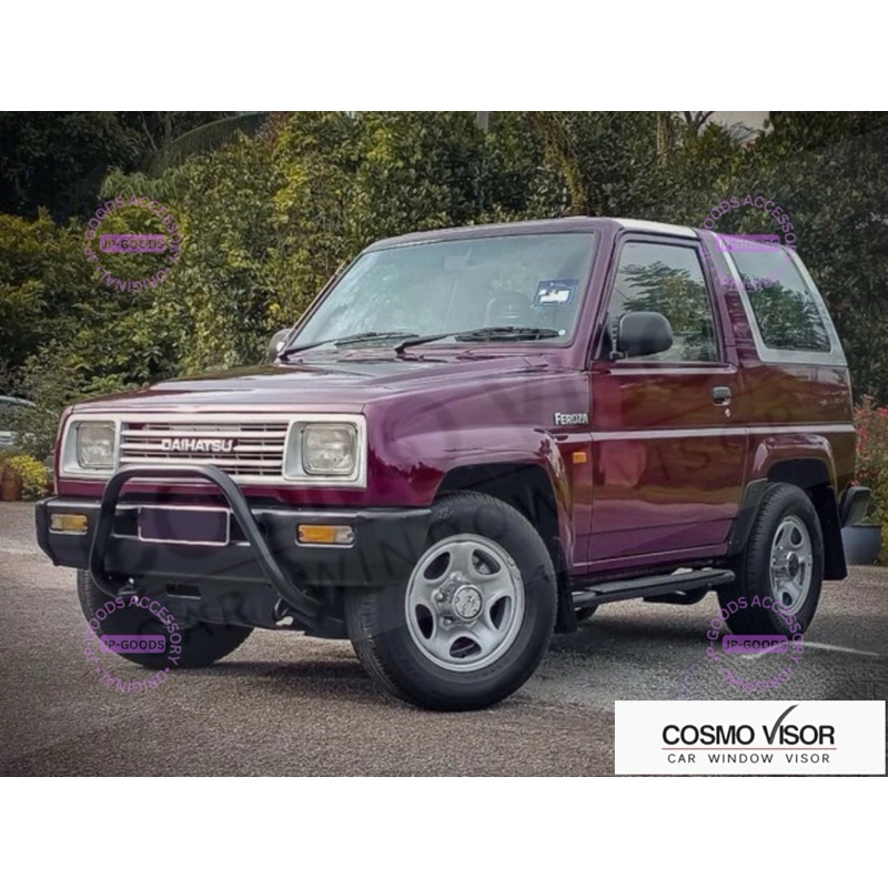 Daihatsu Feroza ( 1989-2002 ) Door Visor / Window Vent Visor Deflectors ...