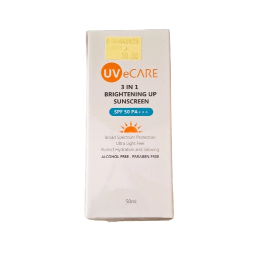 UVECARE 3 in 1 Brightening Up Sunscreen SPF 50 PA+++ 50ml | Shopee Malaysia