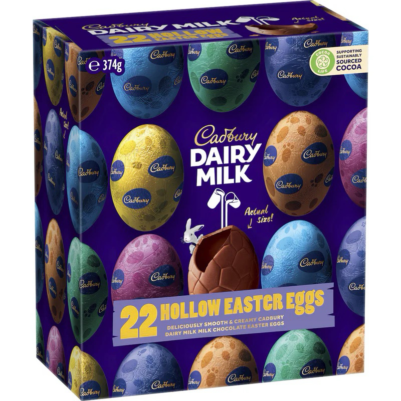 Cadbury Dairy Milk 22 Hollow Easter Eggs 374g | Shopee Malaysia