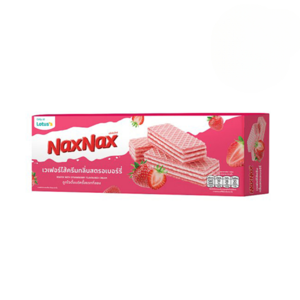 NaxNAx Wafer with Strawberry Flavoured Cream | Biskut Wafer dengan Krim ...