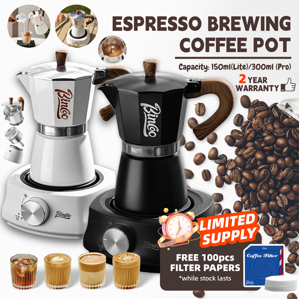 Bincoo Espresso Brewing Coffee Pot Apparatus Coffee Maker Espresso ...
