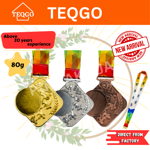 [JASA]FREE DESIGN METAL Medal/Medal Besi/Both Side Sticker With Ribbon ...