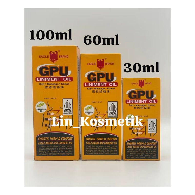 MINYAK GPU MASSAGE OIL CAP LANG 💯ORIGINAL 100ml,60ml,30ml | Shopee Malaysia