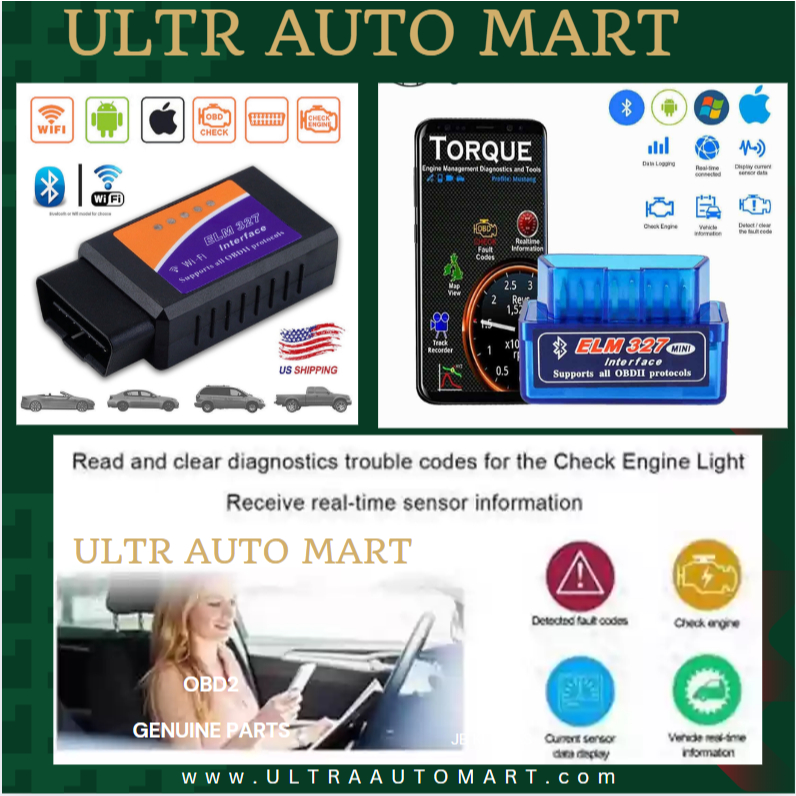 CAR Bluetooth OBD2 Scanner Code Reader Automotive Diagnostic ECU Tool ...
