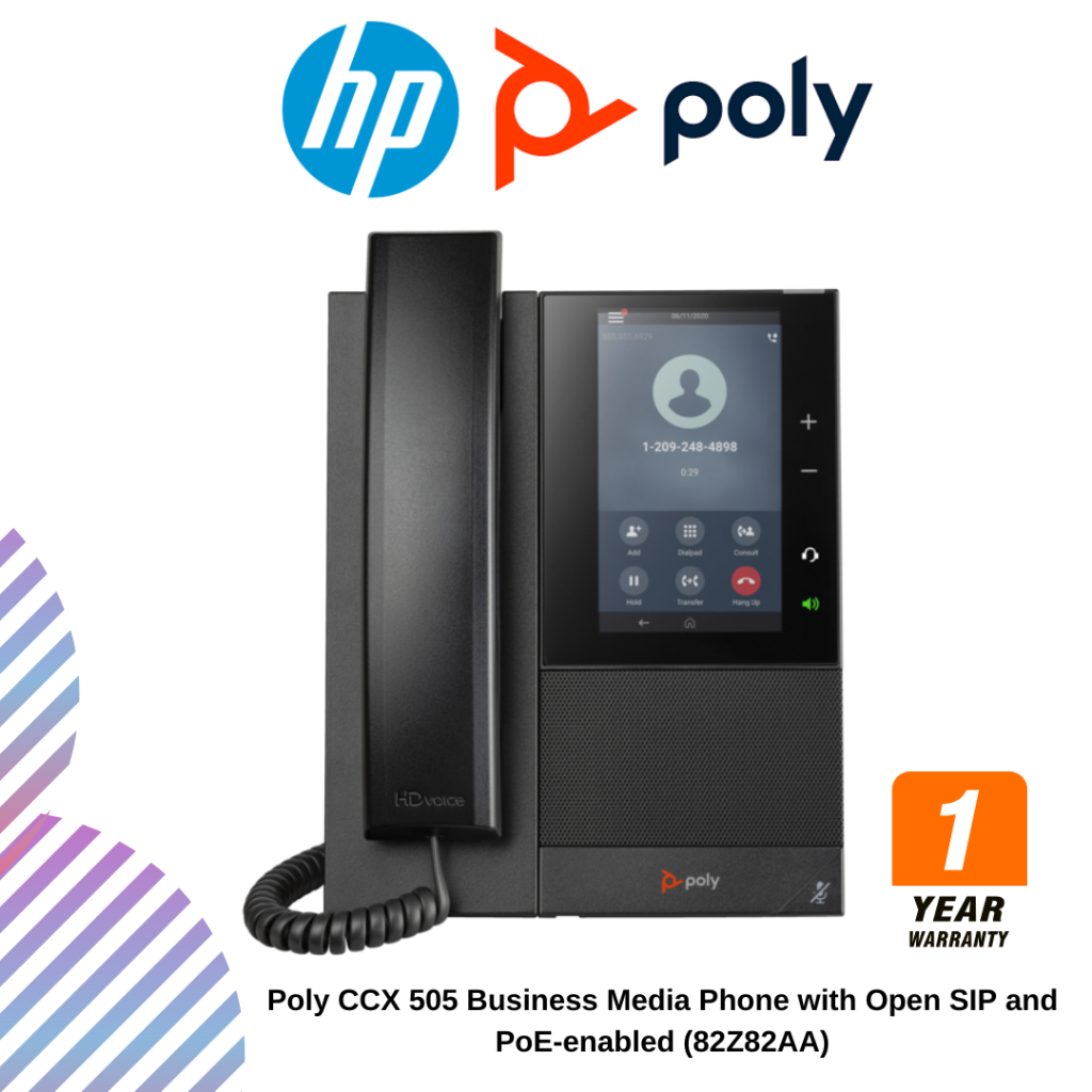 [PREORDER-CHAT SELLER] Poly CCX 505 Business Media Phone with Open SIP ...