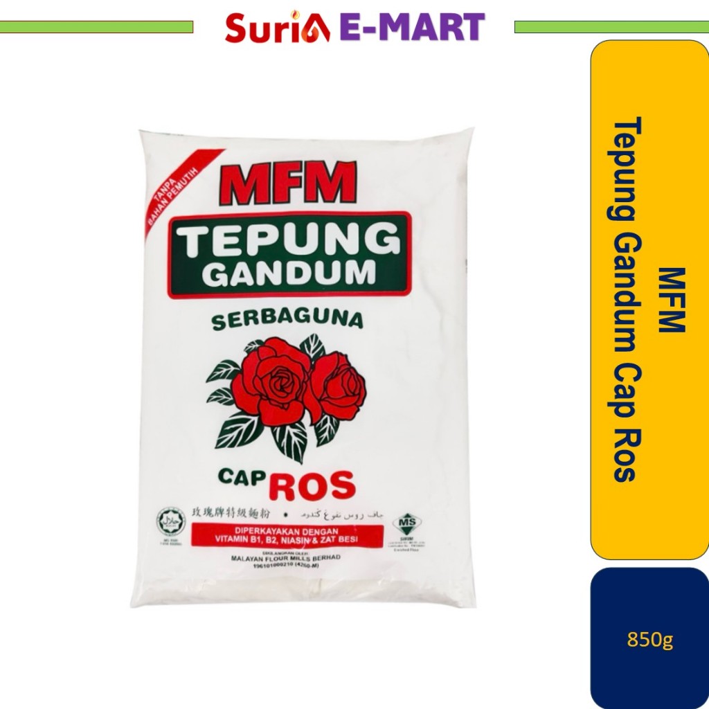 MFM Tepung Gandum Cap Ros 850g | Shopee Malaysia