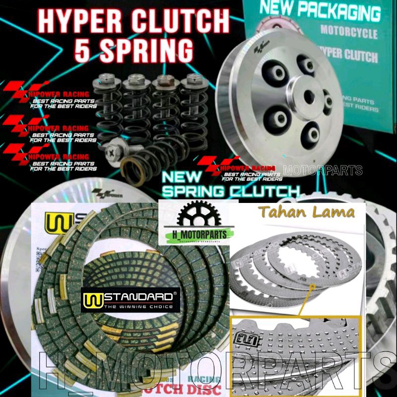 HIPOWER RACING HYPER CLUTCH FULL SET LC135 Y15ZR Y15 Y16 CLUTCH PLATE ...
