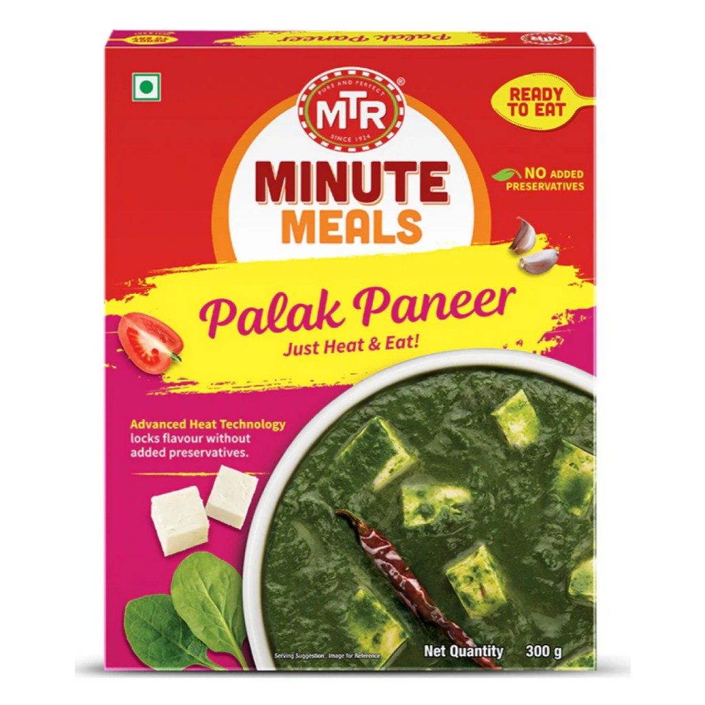 Mtr Palak Paneer (Ready to eat)- 300g | Shopee Malaysia