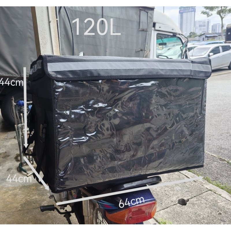 120L super big size food delivery bag parcel delivery bag no sling belt ...