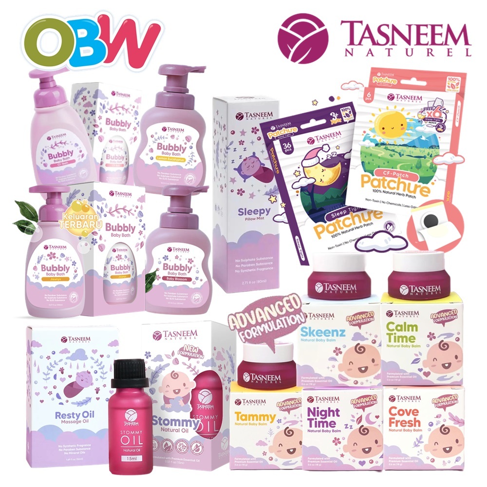 Tasneem Naturel Balm Set Combo Untuk Bayi Kids | CF Rub | T Rub | Sleep ...