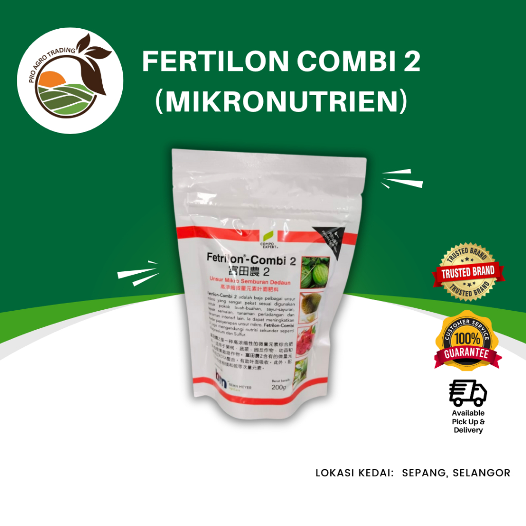 Behn Meyer FERTILON COMBI 2 (200g) - Baja Mikronutrien TE, Pokok Buahan ...
