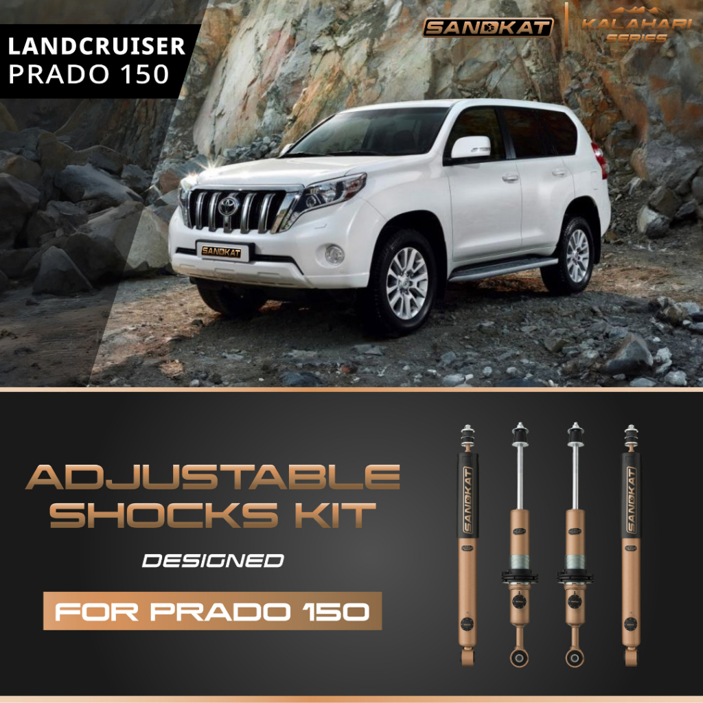 SANDKAT Toyota Prado 150 Adjustable Absorber Heavy Duty Shock Absorber ...