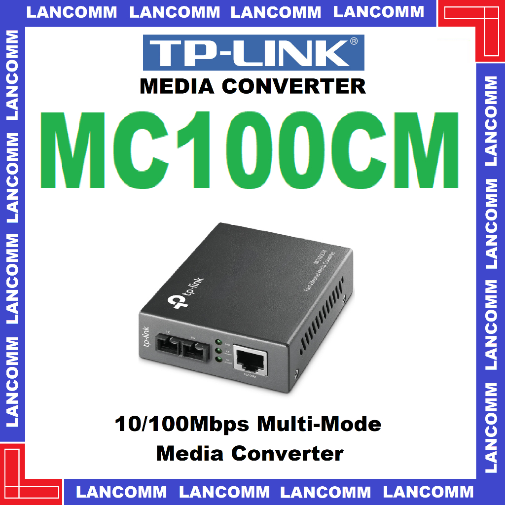 TP-LINK MC100CM 10/100Mbps Multi-Mode Media Converter | Shopee Malaysia
