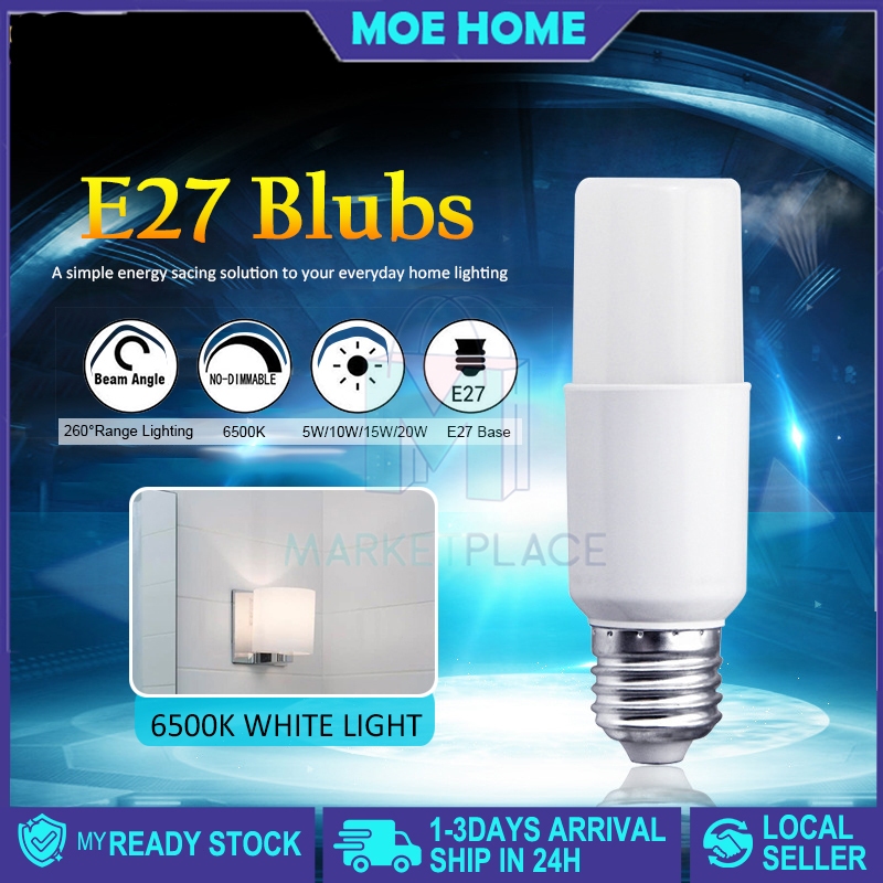 LED Light Bulb 5W 10W 15W 20W Stick Bulb E27 High Quality 6500k Daylight Effect Light Bulb ...