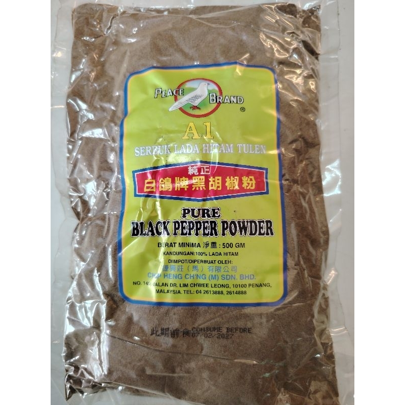 serbuk lada hitam tulen A1 500g | Shopee Malaysia