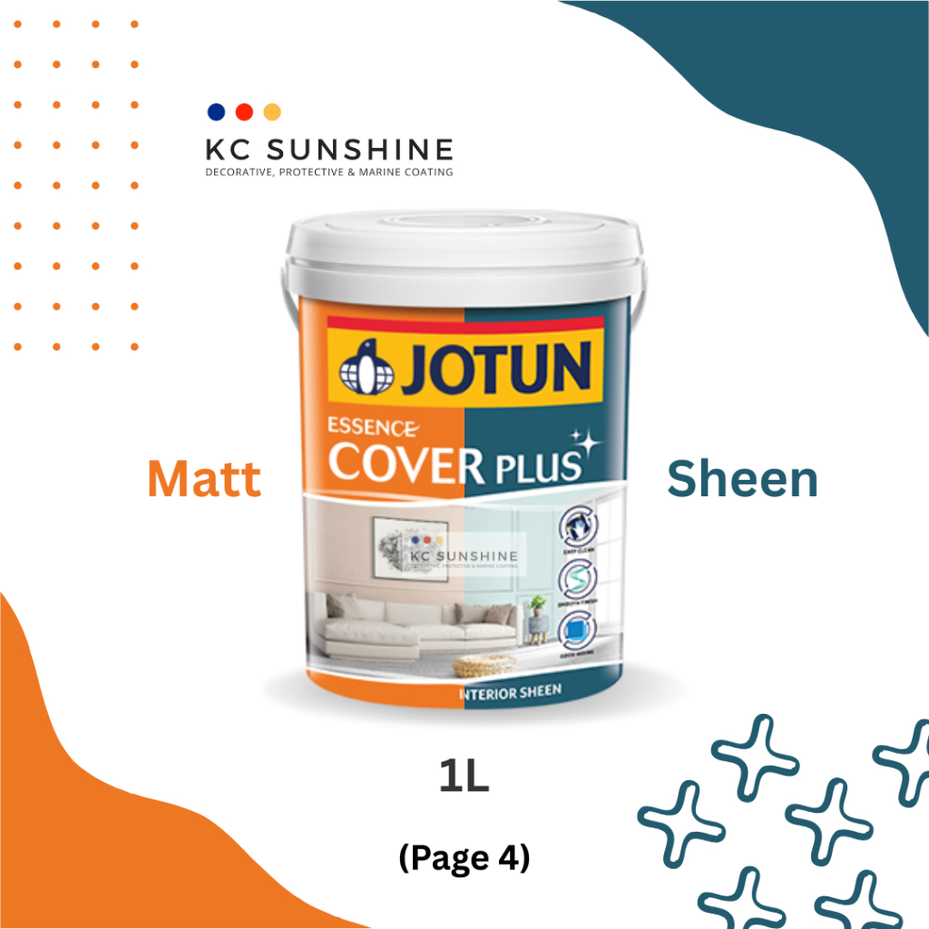 1L Jotun Essence Cover Plus Matt / Sheen [Page 4] Cat Jotun Dalam Rumah ...