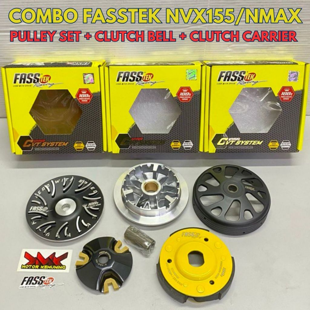 COMBO FASTEK NVX155/NMAX155 PULLEY FRONT SET CLUTCH BELL CLUTCH CARRIER NVX NMAX | Shopee Malaysia