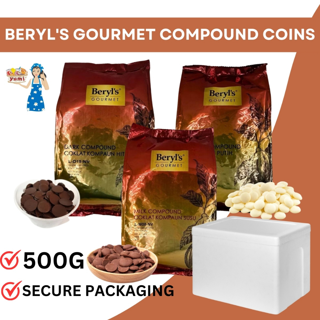 [READY STOCK] Beryl‘s Gourmet Milk/Dark Chocolate/White Compound Coins ...