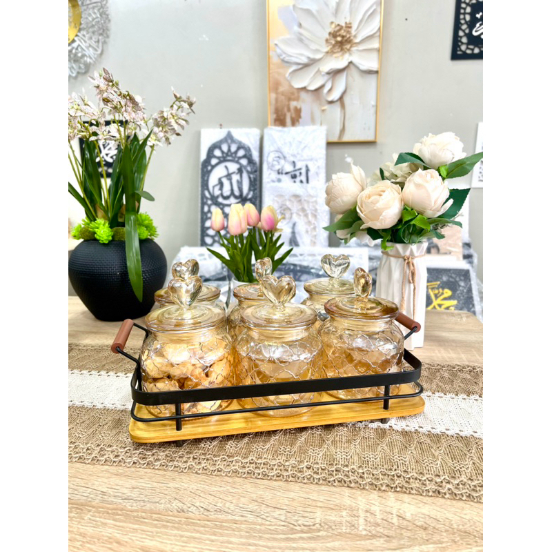 [READY STOCK]Set Balang Raya Penutup Love 6 Pcs dengan Dulang Kayu ...