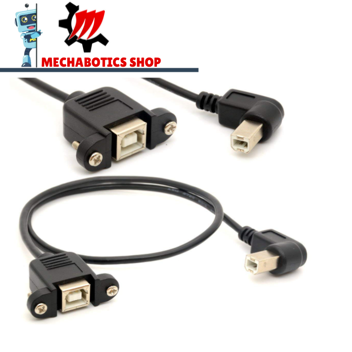 Printer Extension Cable USB 2.0B Adapter Male to Female Connectors 90 ...