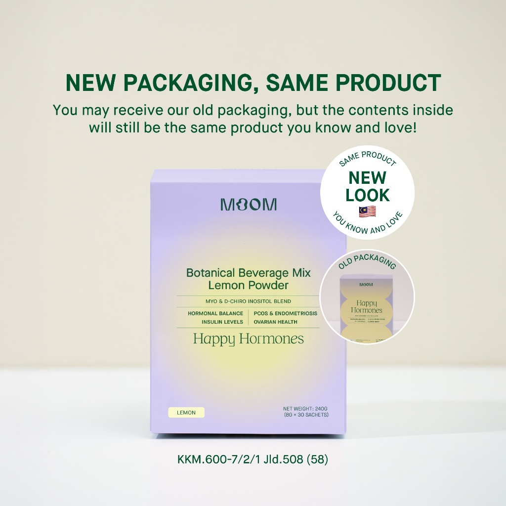 Moom Health™ Botanical Beverage Mix (Lemon) - Happy Hormones Support ...