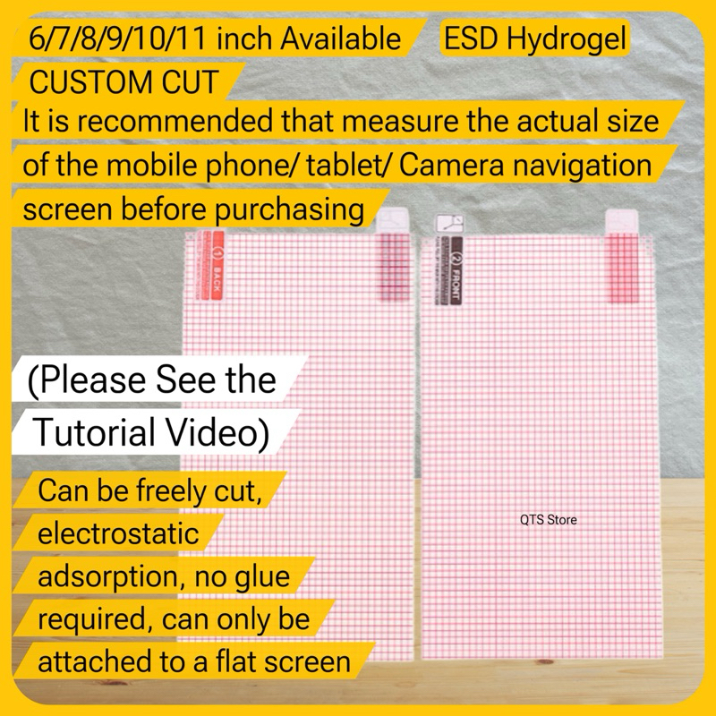 LCD Custom Cut 5 6 7 8 9 10 11 12 13 14 15.6 16 inchScreen Protector ...